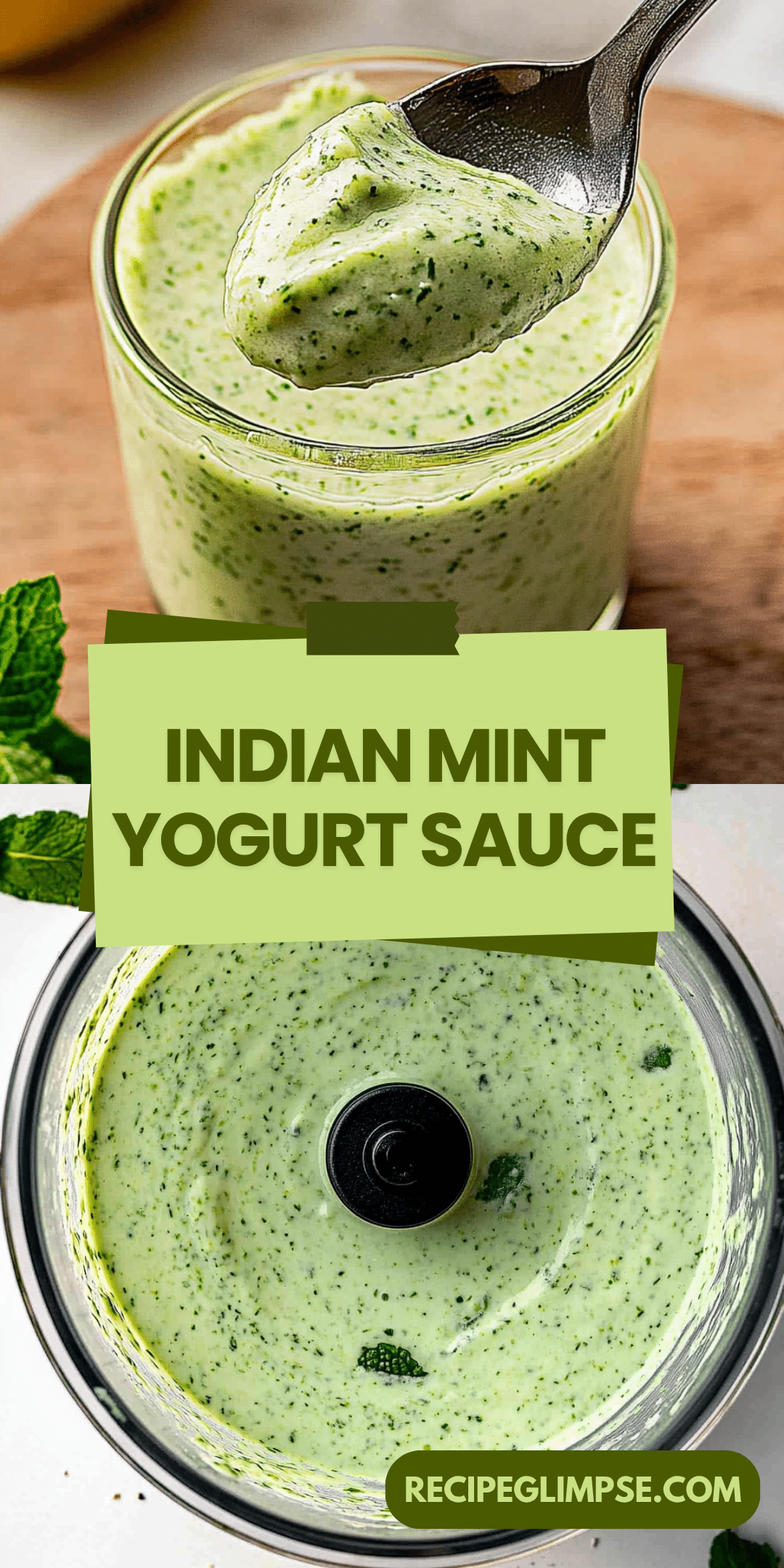 Indian Mint Yogurt Sauce | Recipe Glimpse