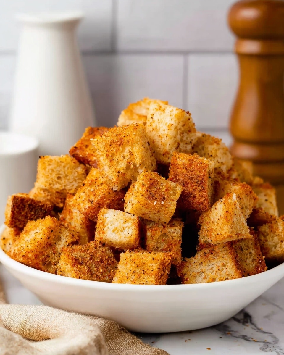 Homemade Seasoned Croutons: Crunchy, Flavorful Snack & Topping