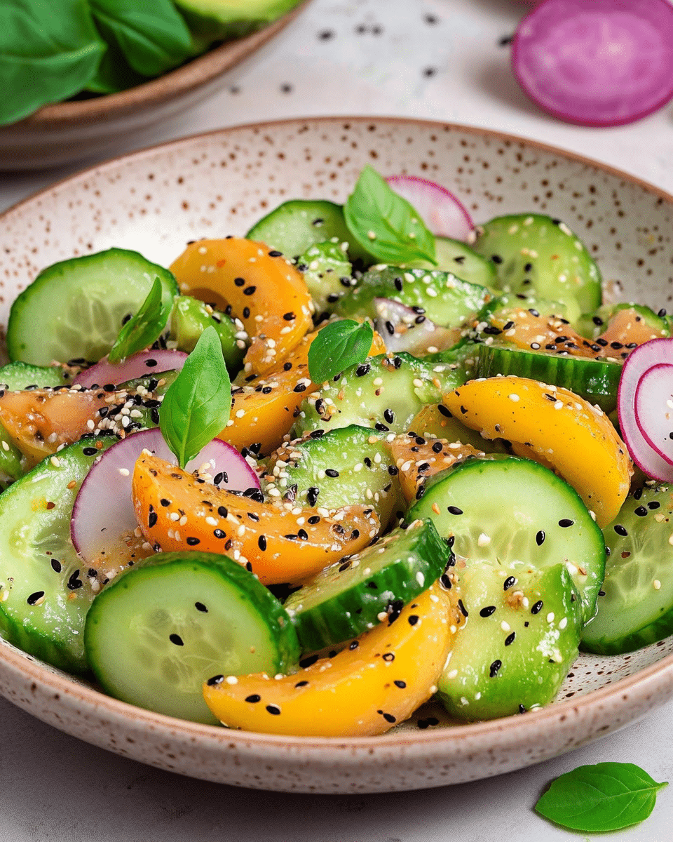 Cucumber Avocado Salad | Recipe Glimpse