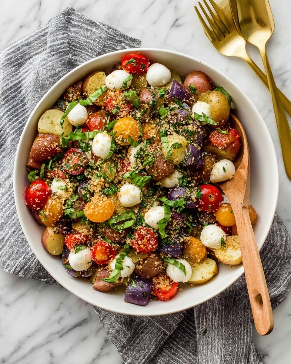 Italian Caprese Potato Salad: Fresh & Flavorful Summer Dish