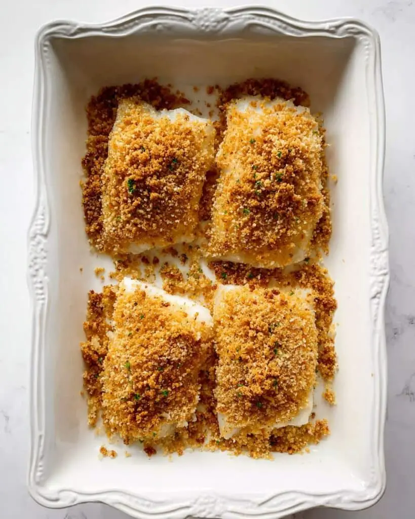 Baked Cod with Ritz Cracker Topping: Crispy & Delicious Seafood