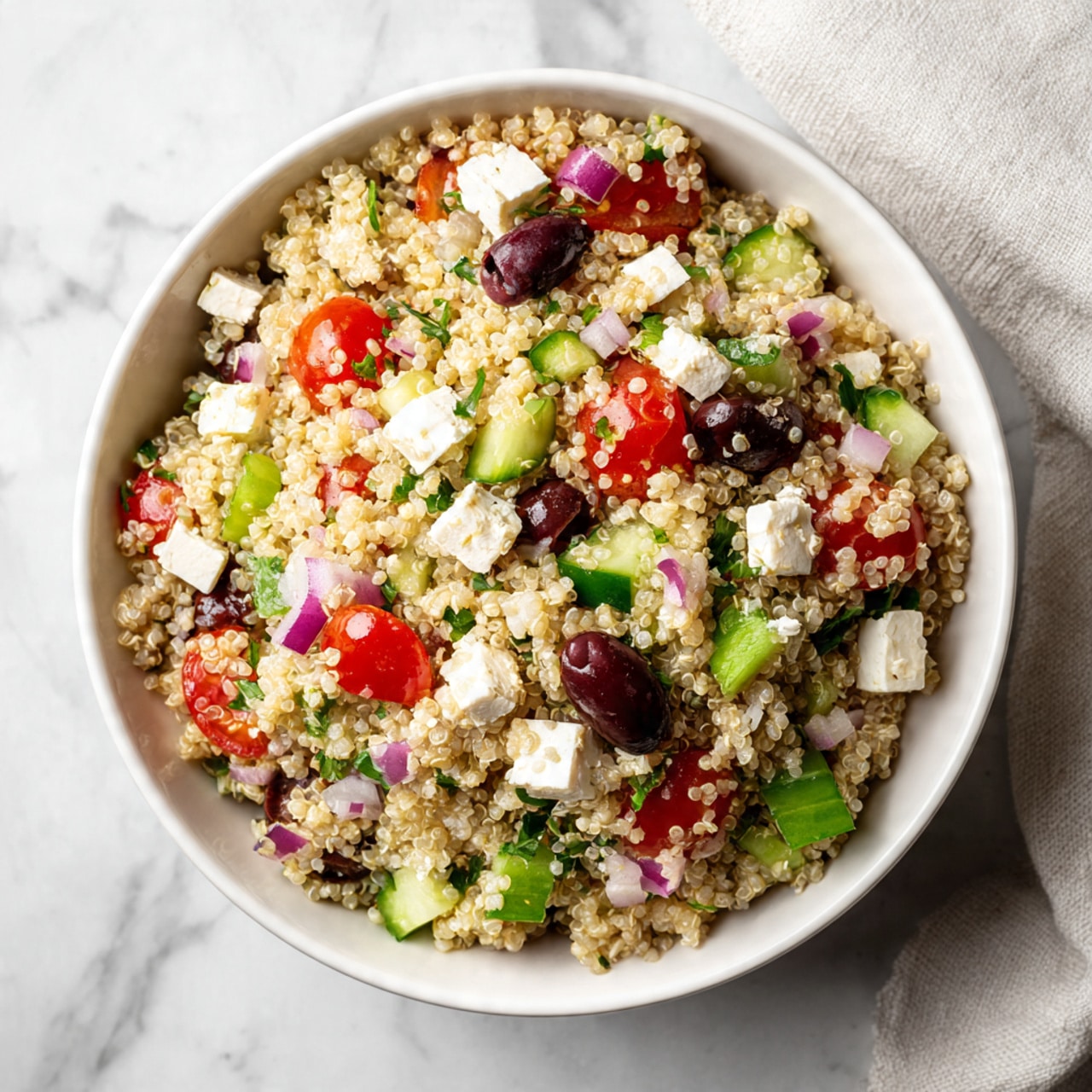 Mediterranean Quinoa Salad | Bright, Healthy & Delicious